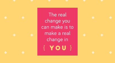 Kenneth Chin | The real change you can make is to make a real change in ...
