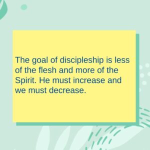 Kenneth Chin | The Goal Of Discipleship Is Less Of The Flesh And More ...